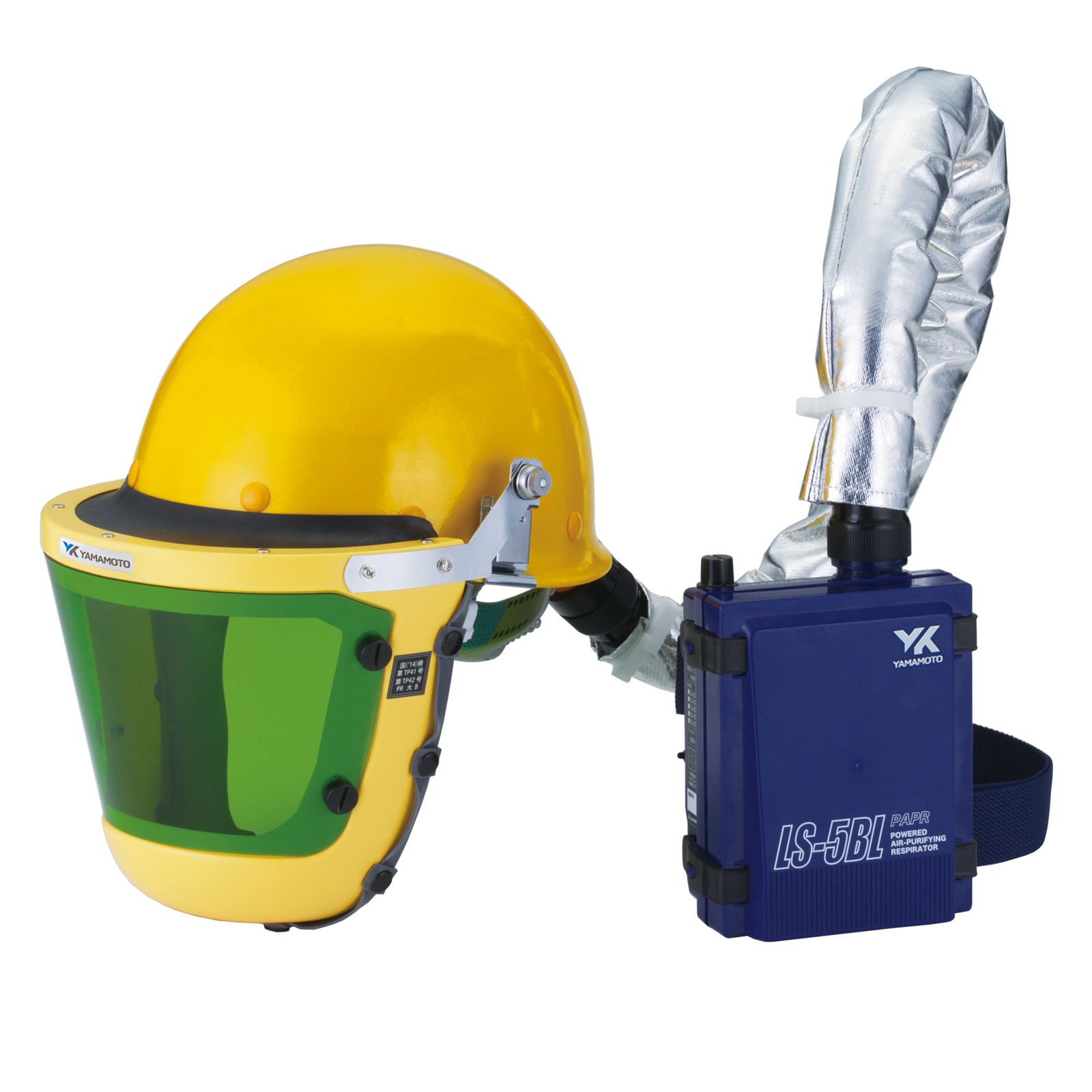 LS-355;W2SAM(for flying objects) with duct aluminum cover 飛来落下物用ヘルメット | YK YAMAMOTO